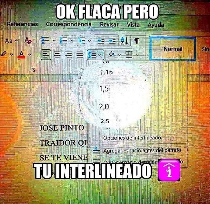 Ese interlineado - Meme subido por 2r._ :) Memedroid