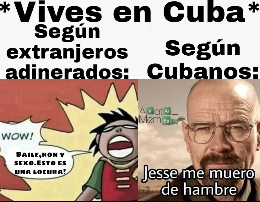 Es duro ser cubano - Meme subido por Avatar_Game_777_G :) Memedroid