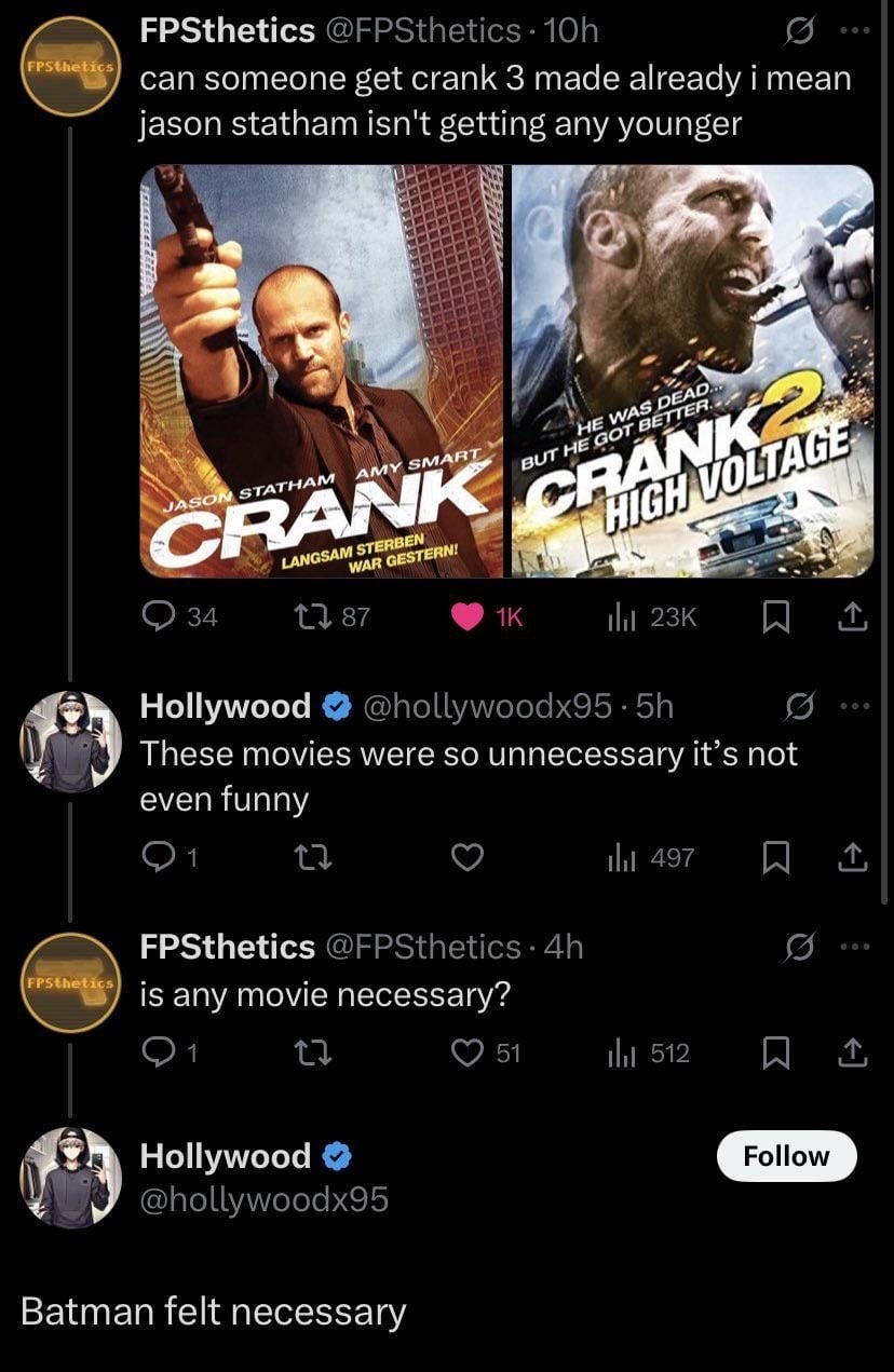 The best Crank memes :) Memedroid