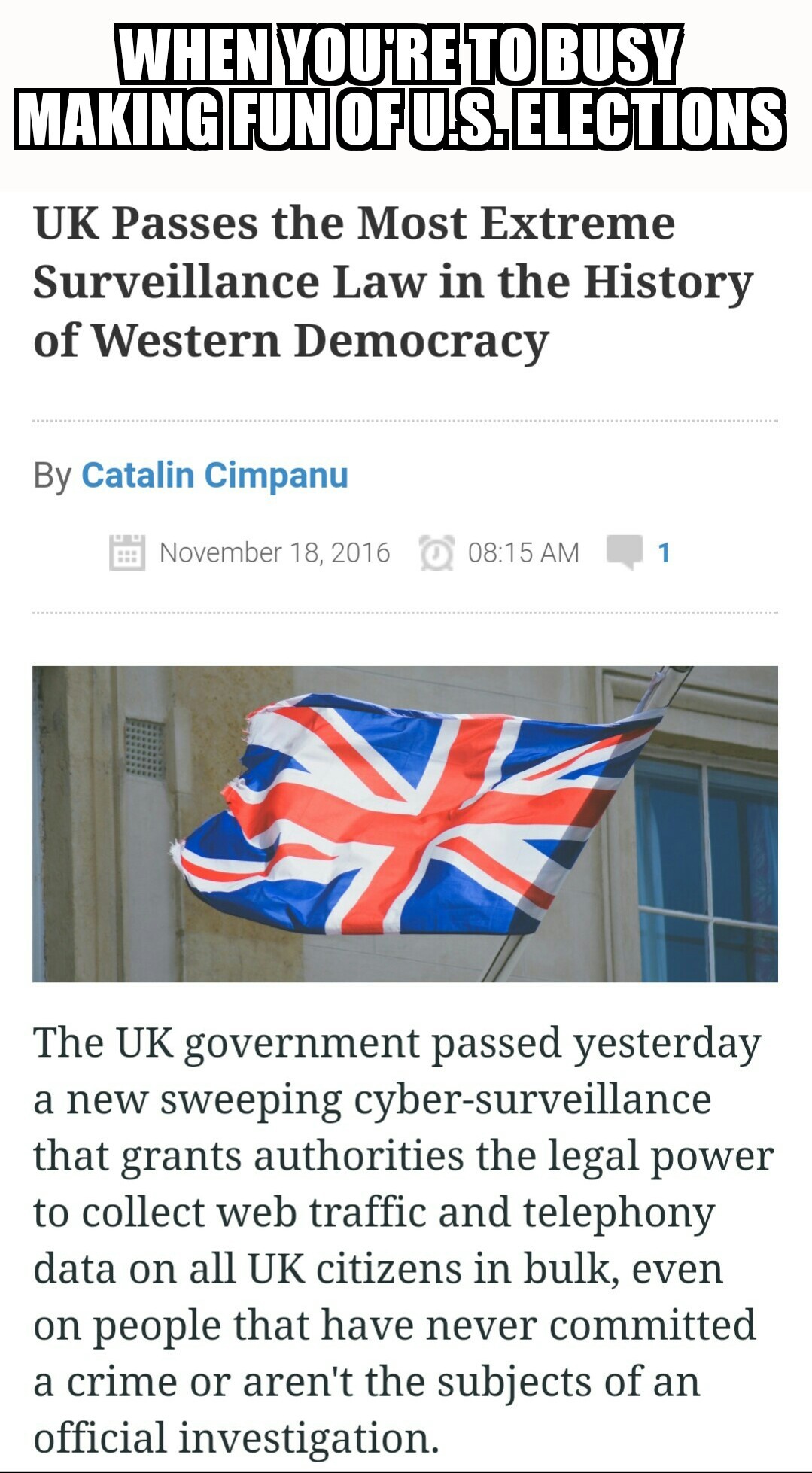 And no. It's worst than the NSA. - Meme by bomberpalm :) Memedroid