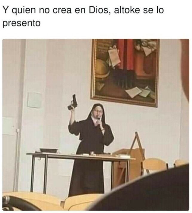 Pium! pium! y ha rezar - Meme subido por Luisbadu :) Memedroid